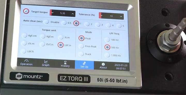 How to Set-Up Torque Test Tolerance Setting with EZ-TorQ III Torque ...